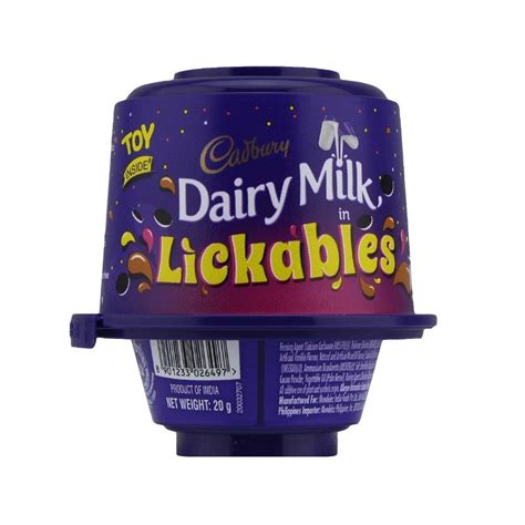 Cadbury Dairy Milk Lickables Chocolate 20g Shopee Philippines