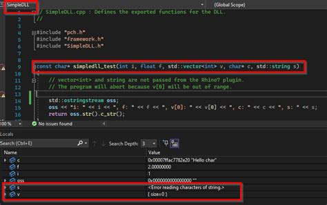 passing non primitive types fron rhino c plugin to c dll rhino