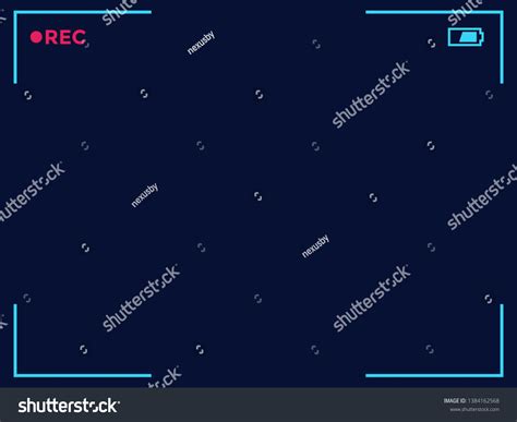 Camera Screen Video Recording Viewfinder Vector Stock Vector Royalty Free 1384162568