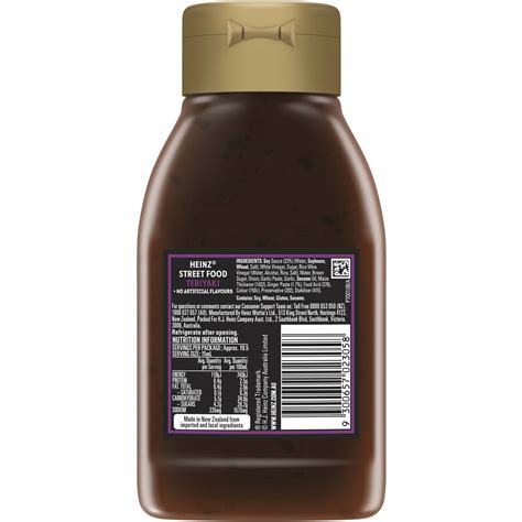 Heinz Street Food Teriyaki Sauce Stir Fry Sauces 295ml Woolworths