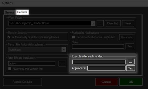 Execute A Custom Script Application After Rendering Ae Boss