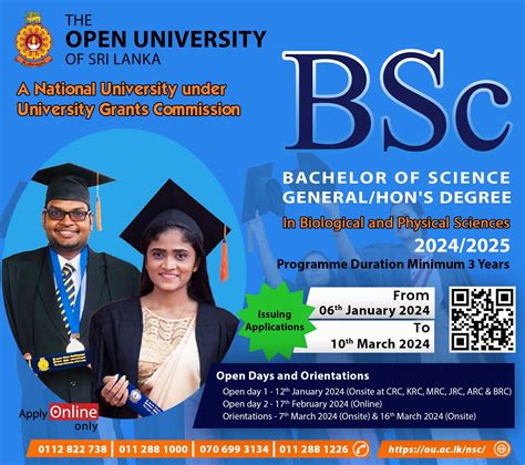Bsc Degree Programme Biological Science Physical Science Open