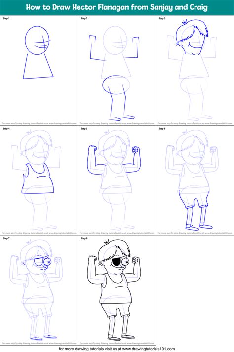 How To Draw Hector Flanagan From Sanjay And Craig Sanjay And Craig