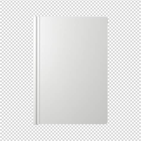 투명한 배경에 고립된 빈 책 프리미엄 Psd 파일