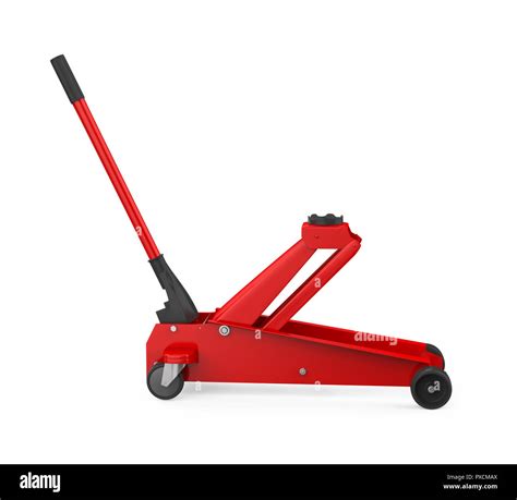 Floor Jack Isolated Stock Photo - Alamy