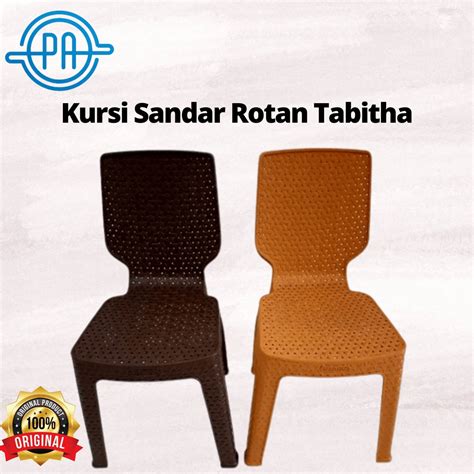 Jual KURSI BANGKU PLASTIK ROTAN SENDER KURSI MAKAN KURSI PESTA TABITHA