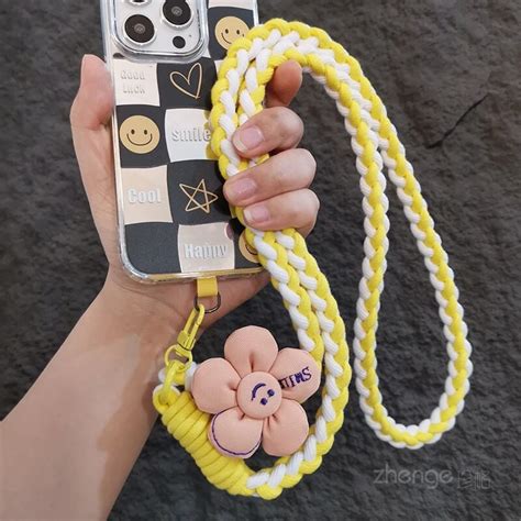 Badu Bg Слънчогледова каишка с кръстосано тяло с малък ароматен вятър Калъф за телефон с щипка