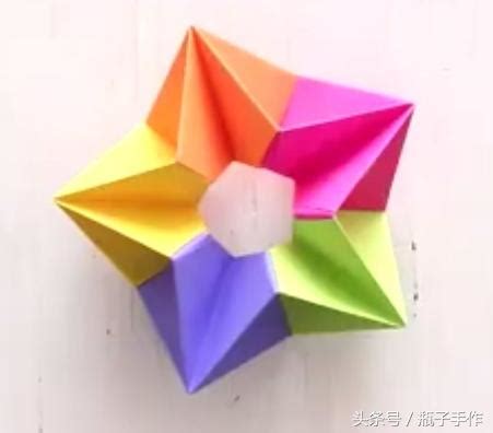 DIY立體五角星摺紙一分鐘完成超簡單 瓶子手作摺紙篇 每日頭條