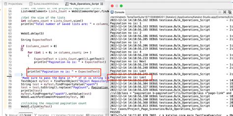 is it possible to pass the variable value from the test case to the