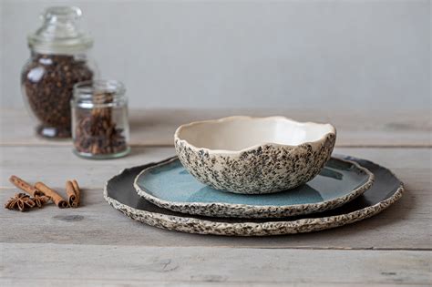 Dinnerware set Handmade plates and bowls – Kari Ceramics