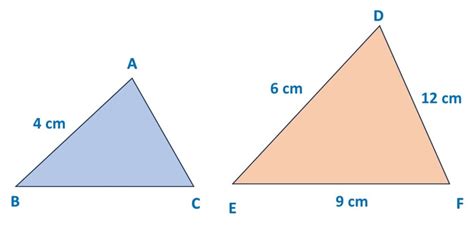 If Δ Abc ~ Δ Def And Ab 4 Cm De 6 Cm Ef 9 Cm