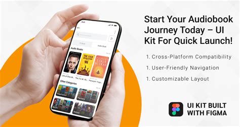 Mobile Audiobook And EBook Store App UI Kit