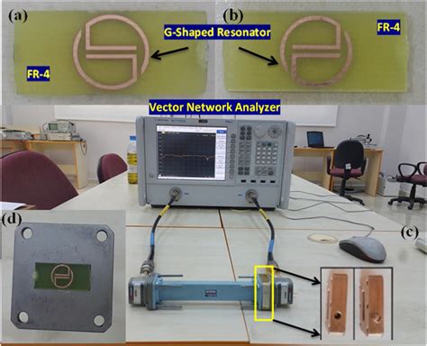 A Front View Of The Fabricated Metamaterial Based Sensor B Back Download Scientific