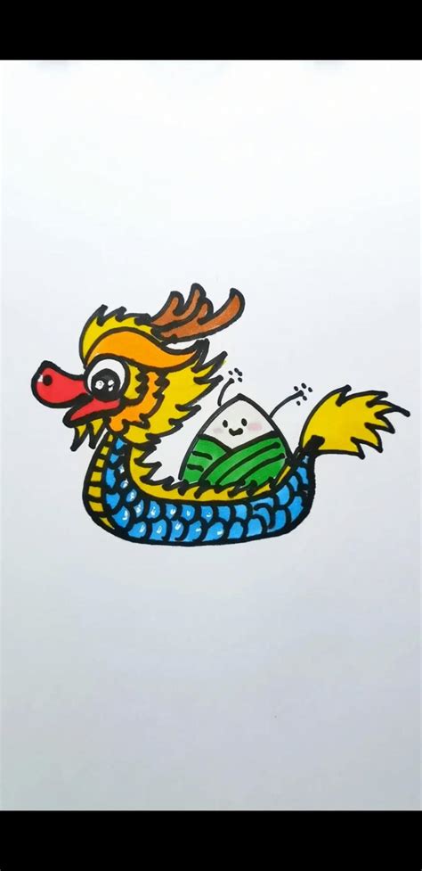 儿童画龙舟的分解图简单又好看简单（高清19张） 儿童画图片大全