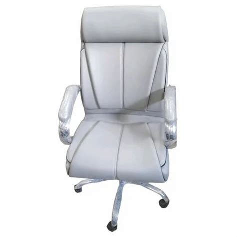 Mid Back Nilkamal Leather Revolving Office Chairs Fixed Arm White At