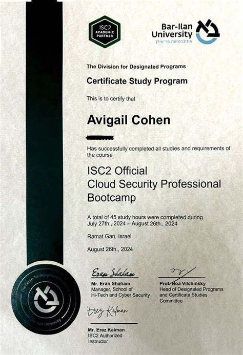 Devsecops Devops Cloudcomputing Aws Linux Isc2 Avigail Cohen 40 Comments