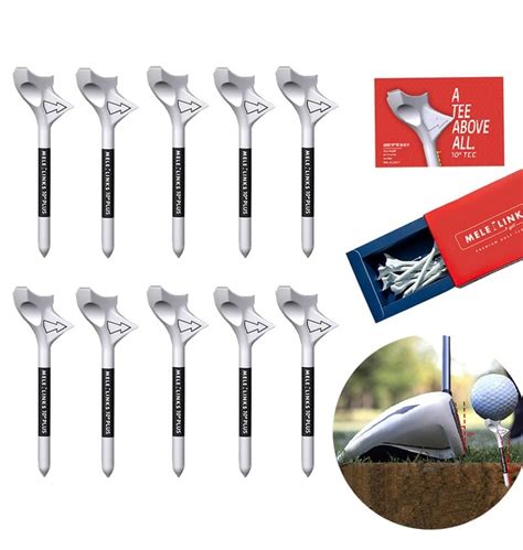 골프공 10 ° 대각선 삽입 마름모꼴 골프 공 속도 증가 훈련 티 패키지 포함 선물 액세서리 티몬