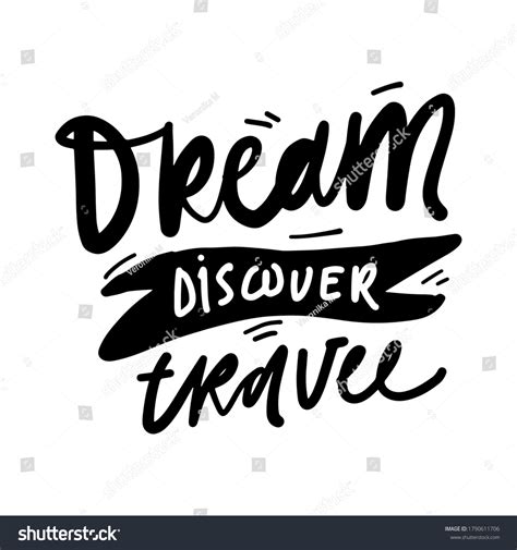 Hand Letterimg Illustration Inspirational Quote Your Stock Vector