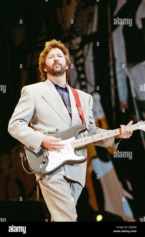 Eric Clapton On Stage At Nelson Mandela 70th Birthday Tribute Concert