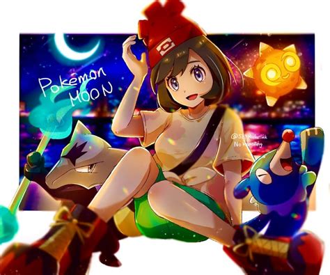 Selene Popplio Minior And Alolan Marowak Pokemon And 2 More Drawn By Yomogi Dango Sbj