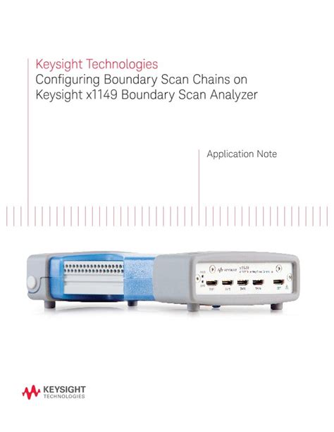 configuring boundary scan chains on keysight x1149 boundary scan