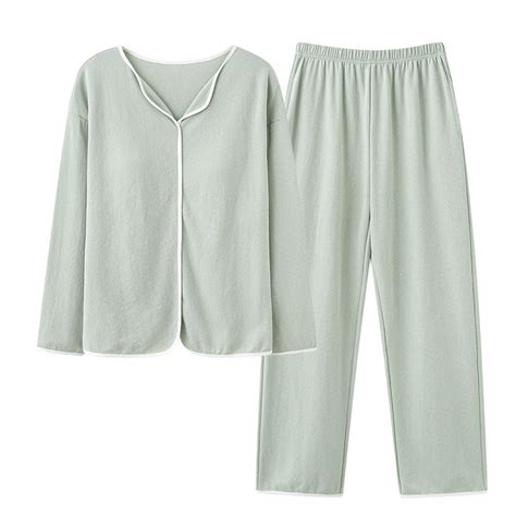 Modal Pajamas Sets For Women Casual Long Sleeve Built In Bras Tops And