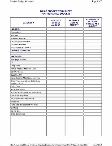 6 Basic Excel Spreadsheet Templates Excel Templates