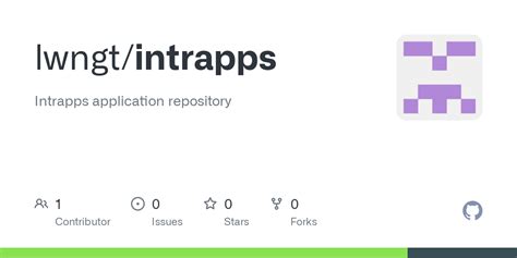 Github Lwngt Intrapps Intrapps Application Repository