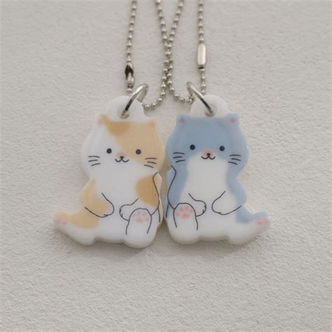 고양이 커플 자석 키링 에이블리