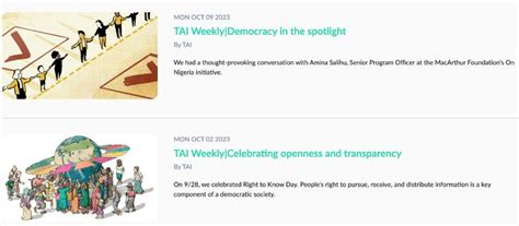 Join Tai Weekly To Learn About Transparency Trust Accountability