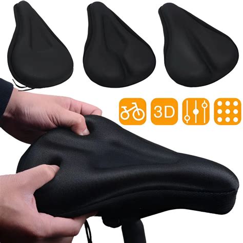 Bicycle-Saddle-Covers-3D-Silicone-Gel-Pad-Soft-Thick-Cycling-Seat ...