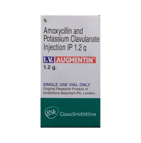 Augmentin Vial Of 1 2 Gm Injection Health And Personal Care