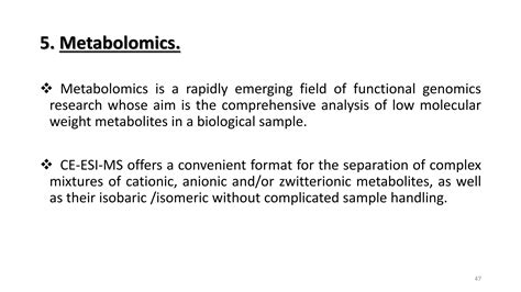 Capillary Electrophoresis Mass Spectrometry Ppt