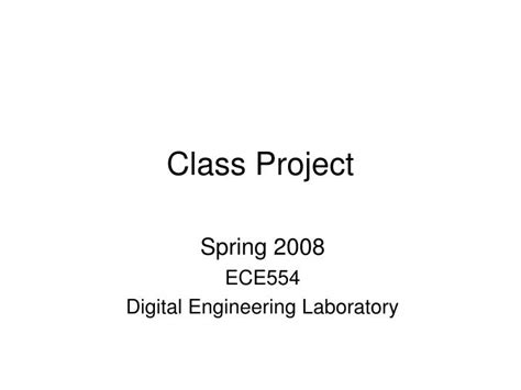 ppt class project powerpoint presentation free download id 354926