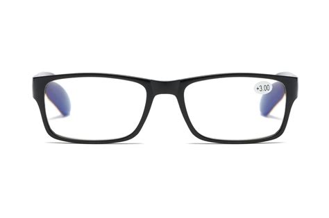 4 Pk Mens Unisex Blue Light Blocking Reading Glasses Black Spring Hinge
