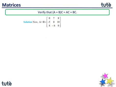 Matrices Multiplication Of Matrices Pptx