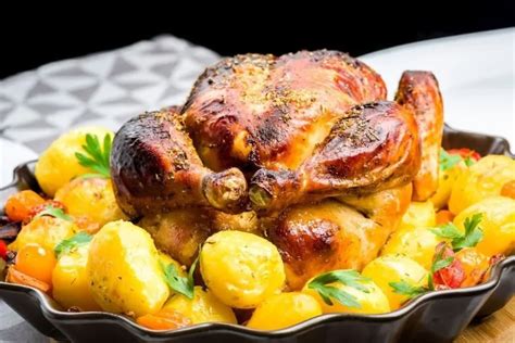 Frango Assado Com Batatas Fácil Receita