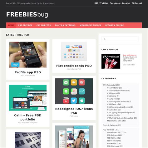 freebiesbug a great place for some free design resources profile