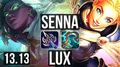 SENNA Yasuo Vs LUX Kai Sa SUP 4 1 10 68 Winrate EUW