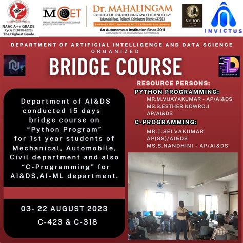 Mcet Ai Ds Department On Linkedin Department Of Artificial