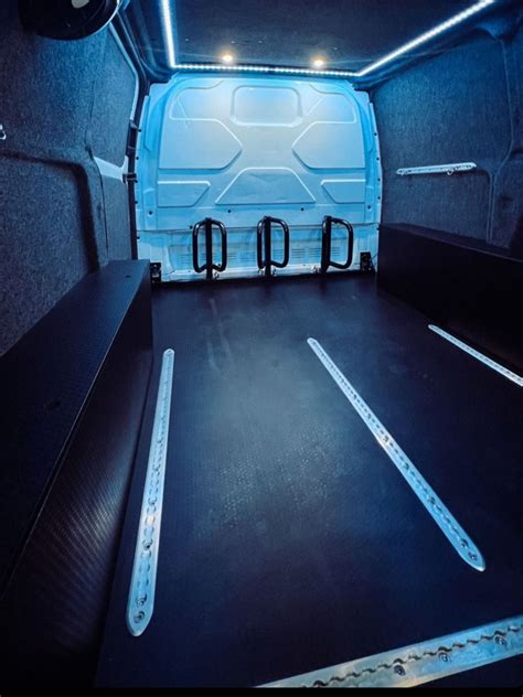 Ford Transit Custom Van Bike Rack Loaded Bikes