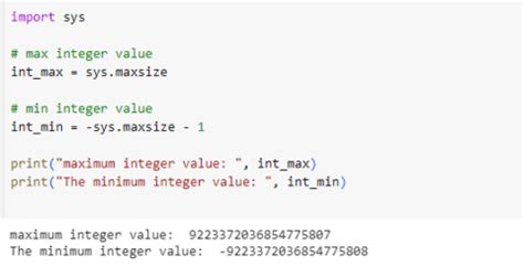 How To Find Maximum And Minimum Values For Integers In Python Liberian Geek