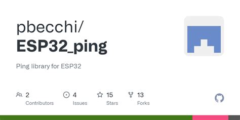 GitHub Pbecchi ESP32 Ping Ping Library For ESP32