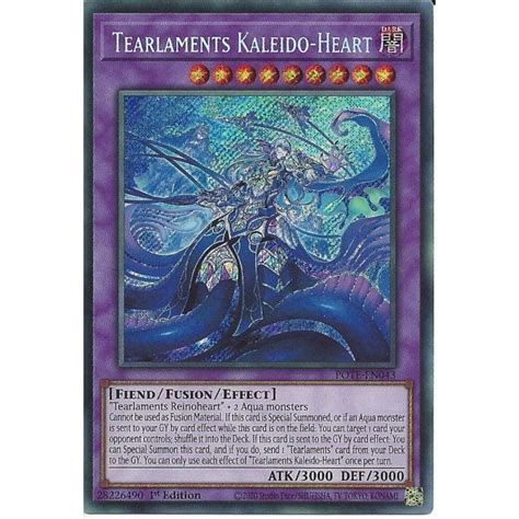 Yu Gi Oh Trading Card Game Pote En043 Tearlaments Kaleido Heart 1st