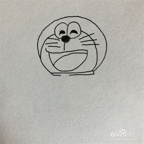 哆啦a梦简笔画步骤图抖音 简笔画图片大全 蒲城教育文学网