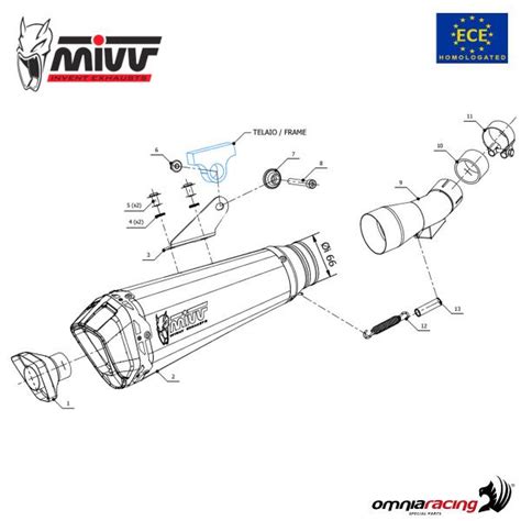 Mivv Exhaust Slip On Delta Race Approved Accaio Nero Honda Xadv