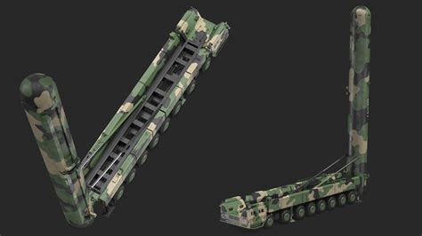 东风41洲际弹道导弹运载工具吊装 3d模型 149 Max Free3d
