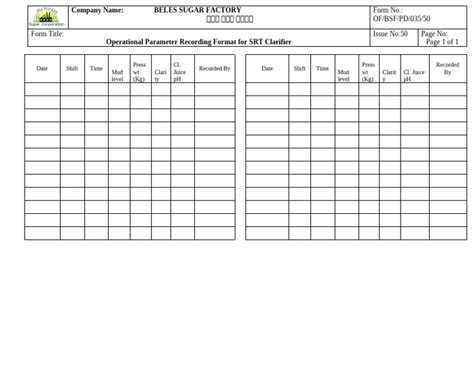Of Bsf For Srt Clarifier Pdf