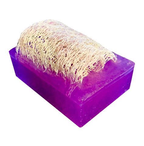 Lavender Handmade Moisturizing Luffa Soap 4oz Bar Luffa Gardens