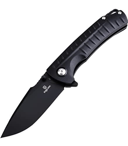 SHIELDON Relicanth EDC Pocket Knife 3 2 D2 Blade Black G10 Handle